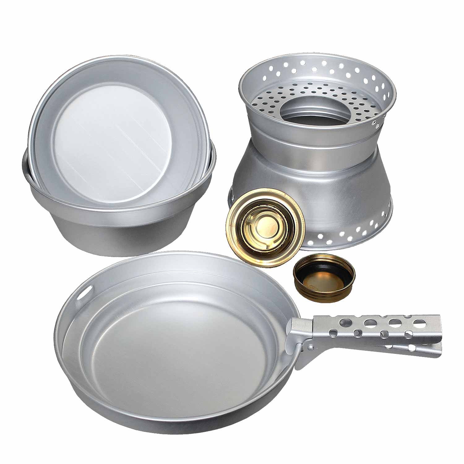 Mil-Tec Koch-Set Aluminium mit Kocher im bw-online-shop